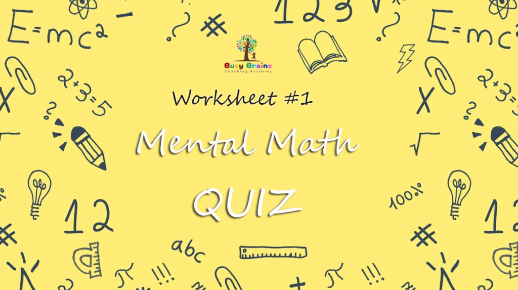 Class 3rd Maths Quiz Worksheet #1: Mental Math PDF Download - The Busy ...